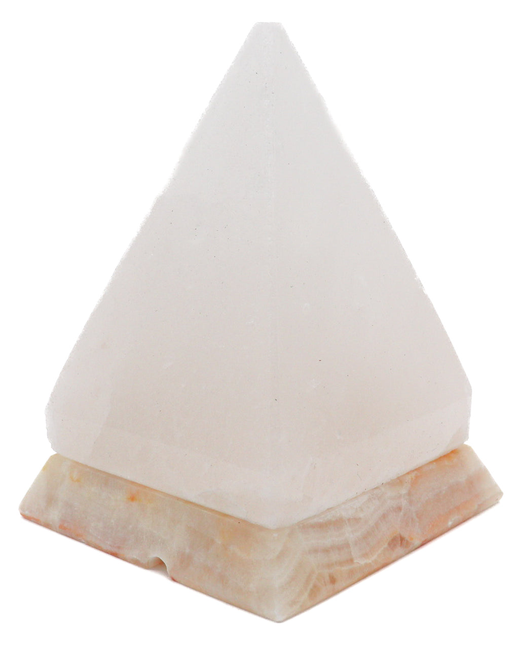 White Pyramid | Salt Lamp | Himalayan Secrets©